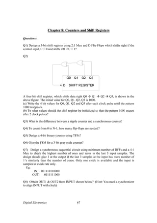 Digital Electronics Questions and Answers | PDF