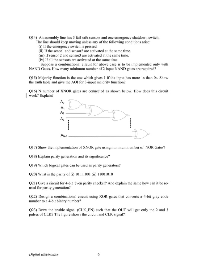 Digital Electronics Questions and Answers | PDF | Programming Languages | Computing