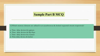 Digital electronics revision unit4 mcq | PPT