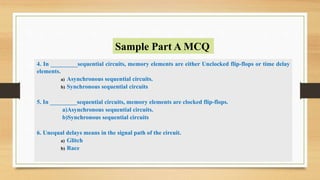 Digital electronics revision unit4 mcq | PPT