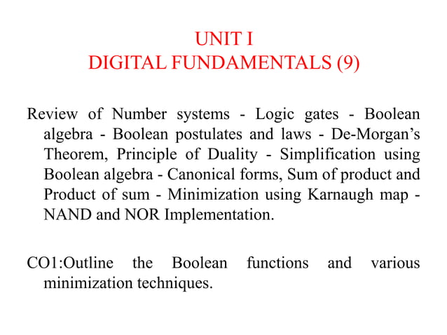 Digital Electronics – Unit I.pdf