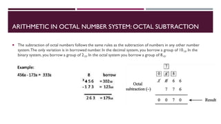 FYBSC IT Digital Electronics Unit I Chapter II Number System and Binary Arithmetic | PPT