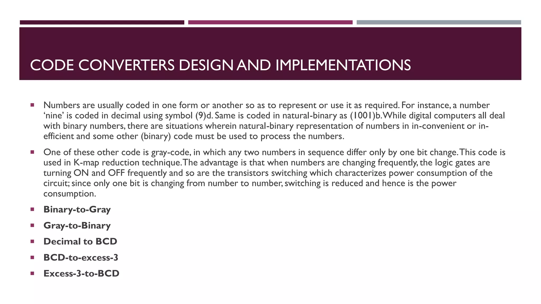FYBSC IT Digital Electronics Unit III Chapter I Combinational Logic ...