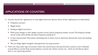 FYBSC IT Digital Electronics Unit V Chapter I Counters | PDF