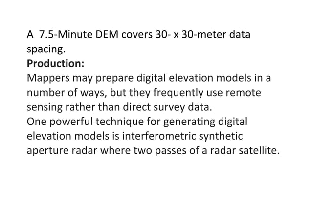 Digital elevation model in GIS | PDF
