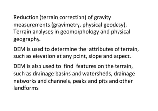 Digital elevation model in GIS | PDF