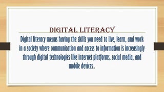 Digital empowerment .pdf about digital literacy | PPT
