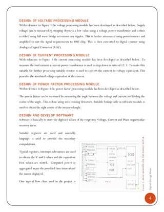 Digital Energy Meter Project Report | PDF