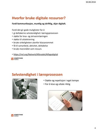 Digitale praksiser i undervisningen | PDF