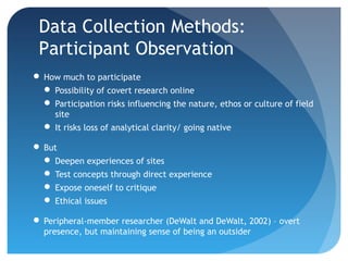 James Robson - Digital and Online Ethnography | PPT