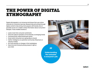 Innovation Methods: The Essential Guide to Digital Ethnography | PDF