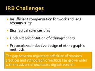 Dina Pinsky, "Digital Ethnography and the IRB" | PPT
