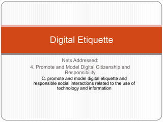 Digital etiquette | PPT