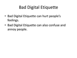 Digital etiquette | PPT