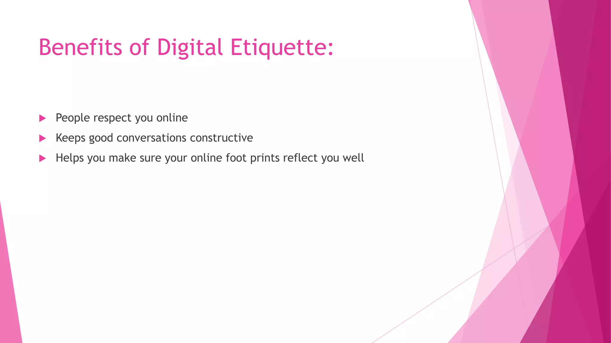 Digital etiquette | PPTX