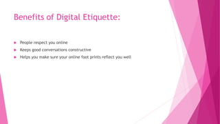 Digital etiquette | PPTX