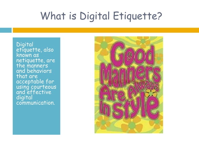Digital etiquette 2[1] | PPT