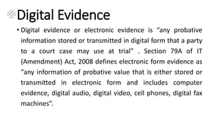 Digital Evidence by Raghu Khimani | PPTX