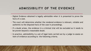 Digital Evidence Admissibility for Legal Proceedings in Malaysia | PDF