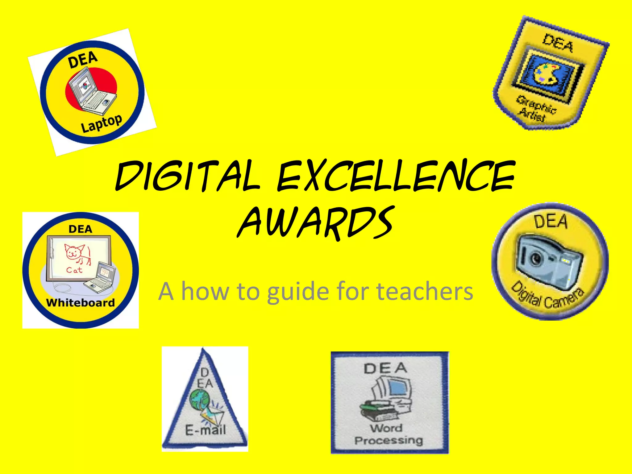 Digital excellence awards slideshare | PPT