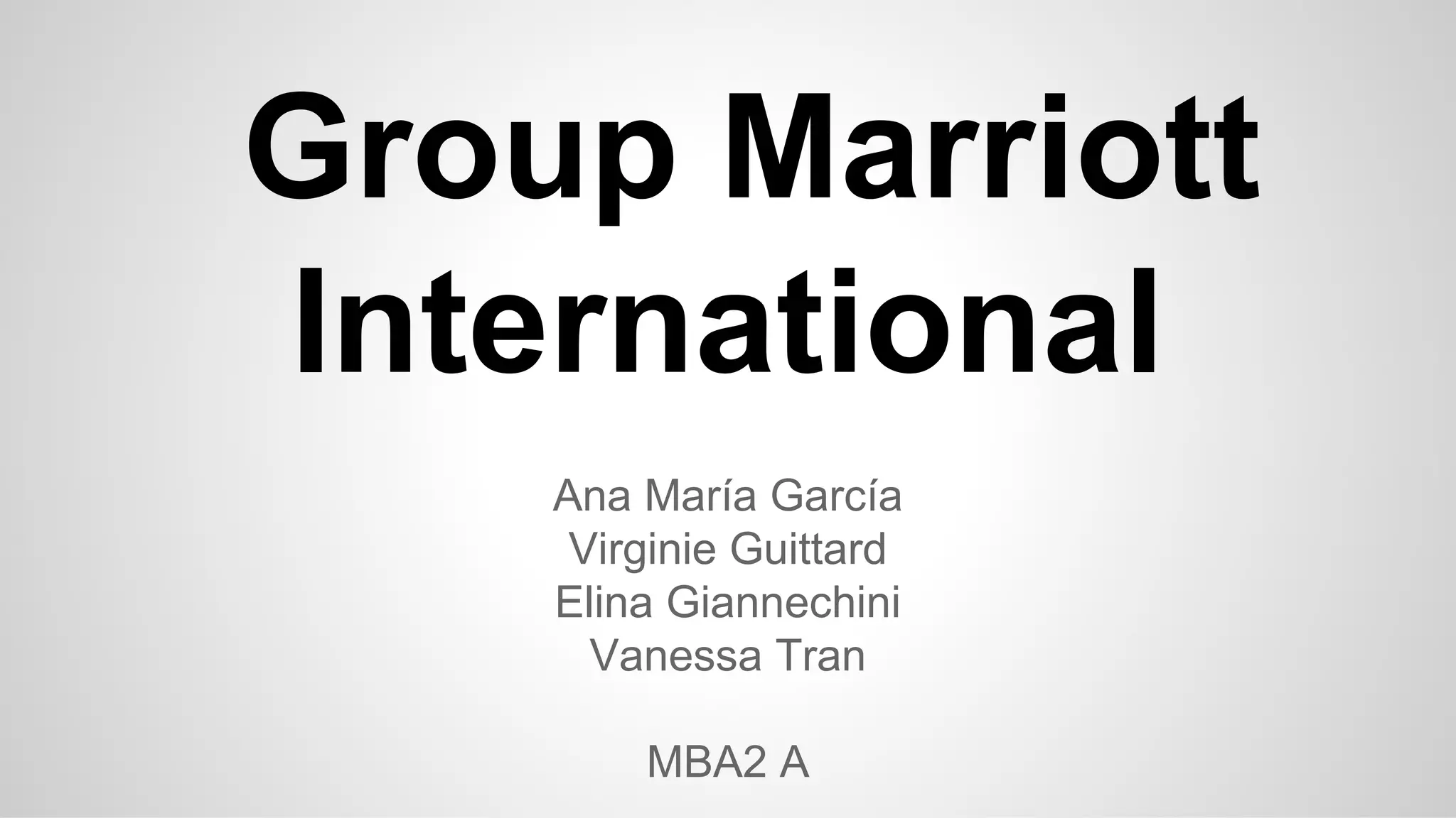 Digital experience of marriott 2 | PPT