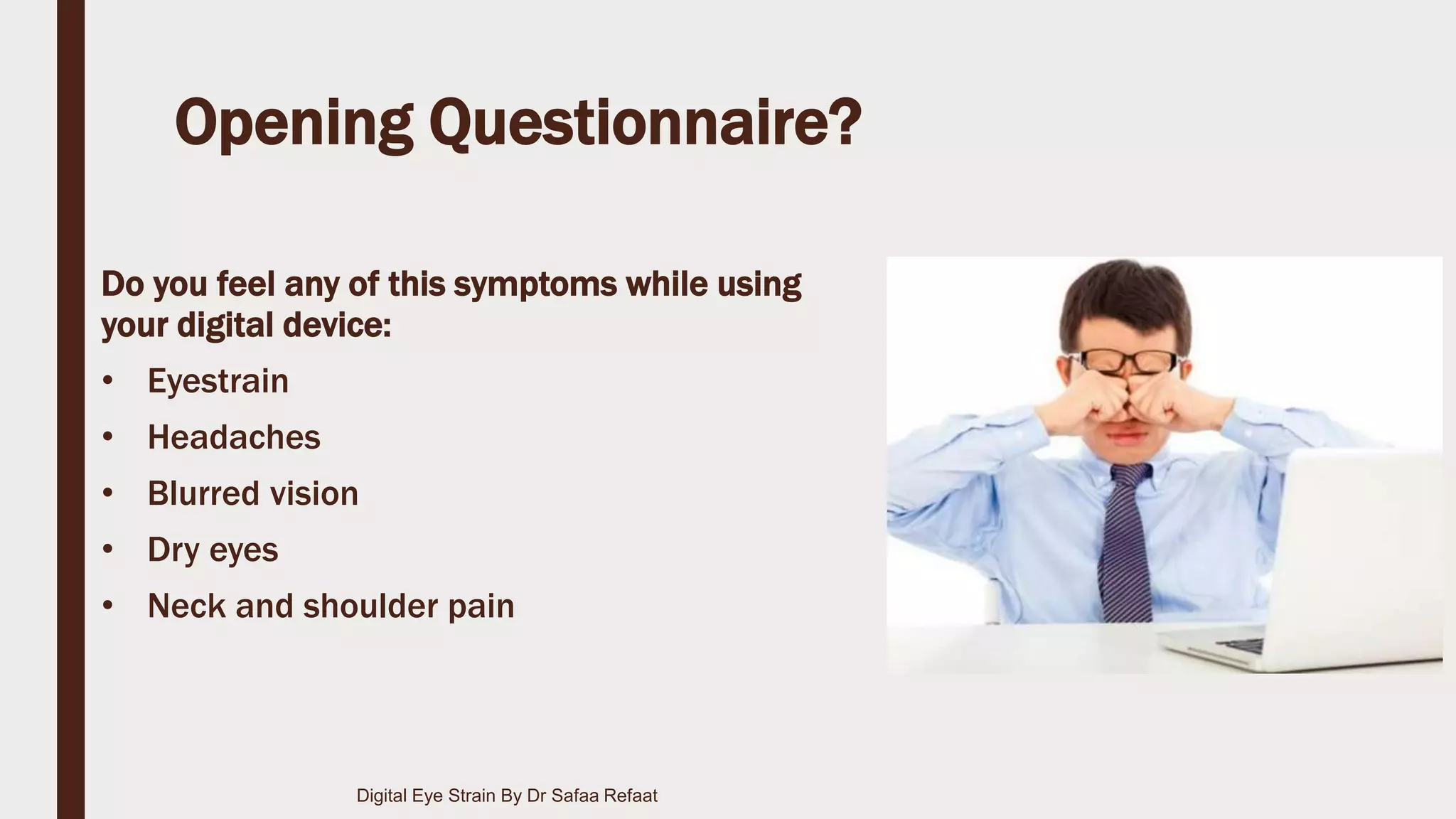 Digital eye strain | PPSX