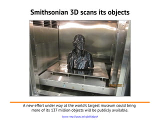 Digital Fabrication Studio: 3D Scanning | PPT