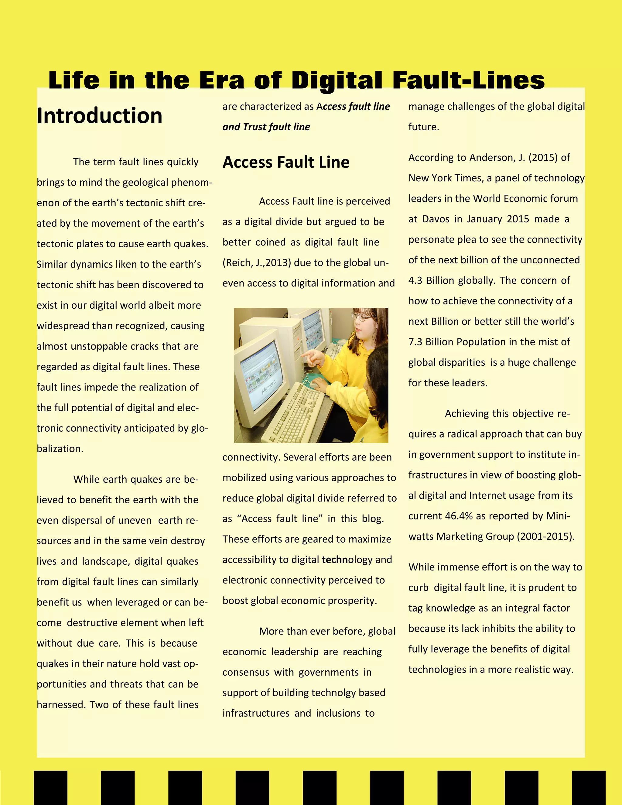 Digital Fault-Lines | PDF