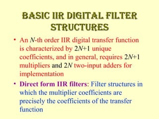 Digital filters in DSP | PPT
