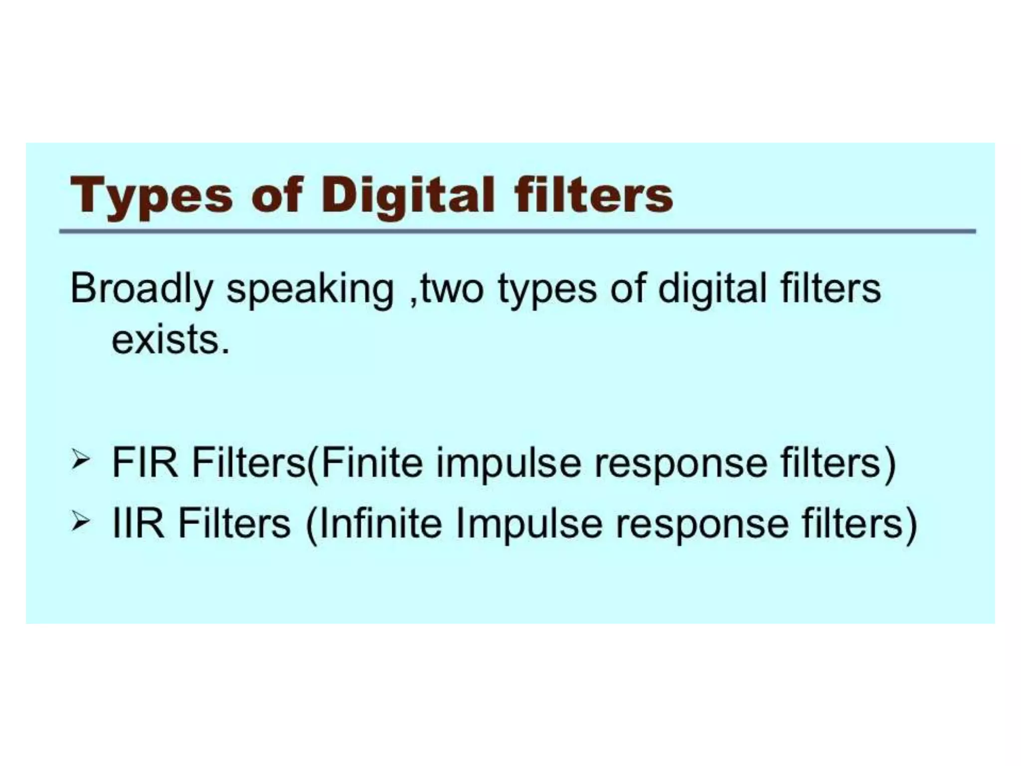 Digital filter structures | PPTX | Consumer Electronics | Technology & Computing