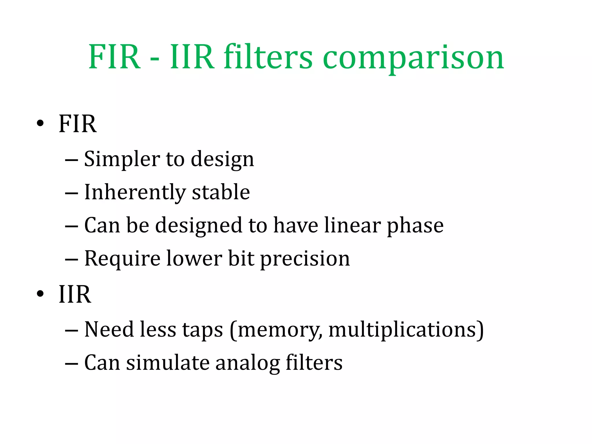 Digital filter structures | PPTX