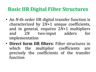 Digital filter structures | PPTX