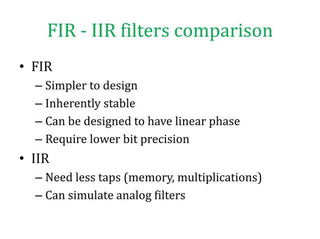 Digital filter structures | PPTX | Consumer Electronics | Technology & Computing