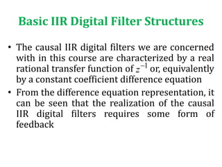 Digital filter structures | PPTX