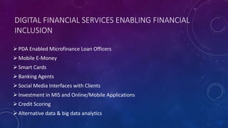 Overview of Digital Financial Services Landscape | PPTX