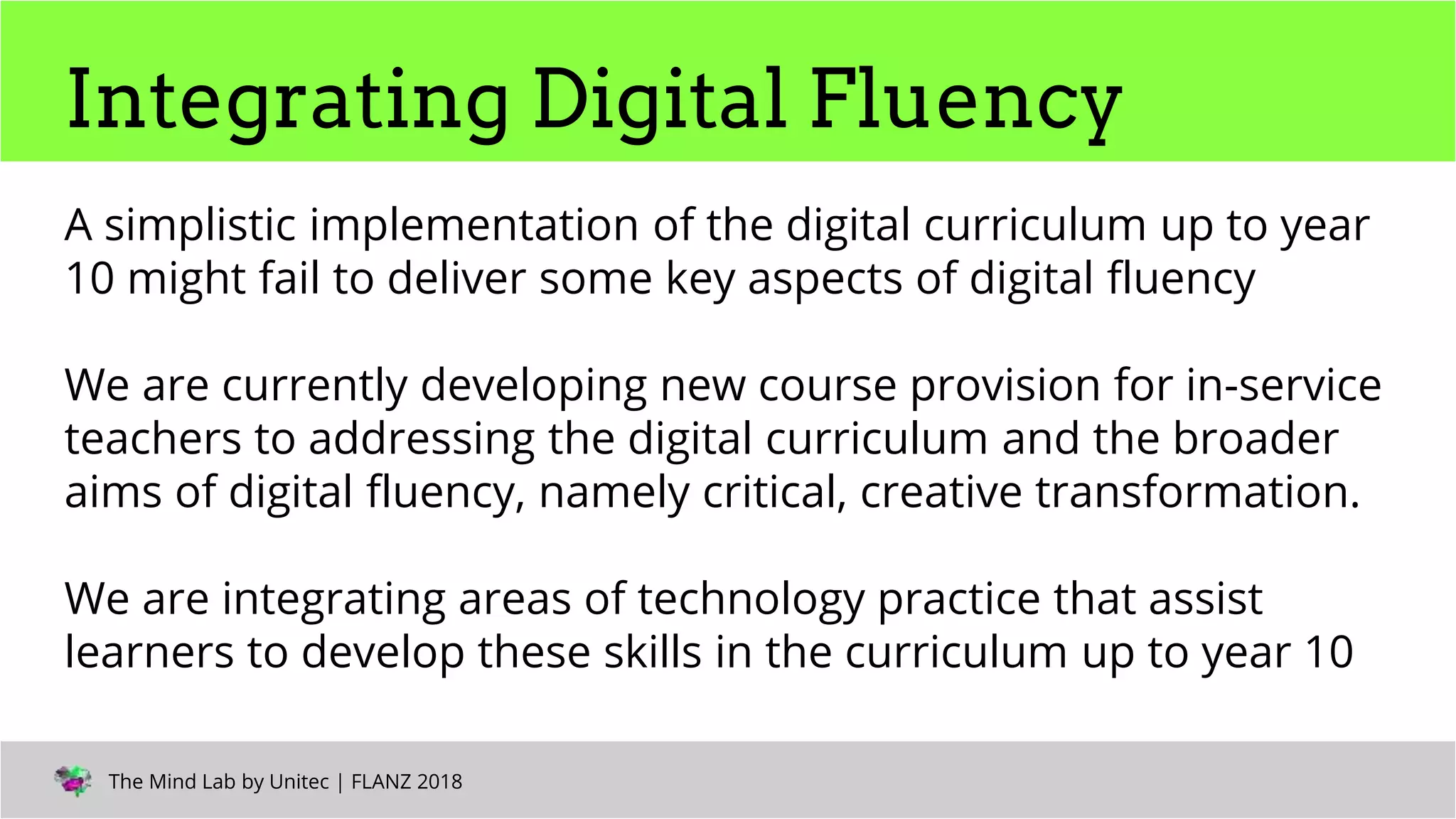 Digital fluency and the entitlement curriculum flanz | PPTX | Computer ...