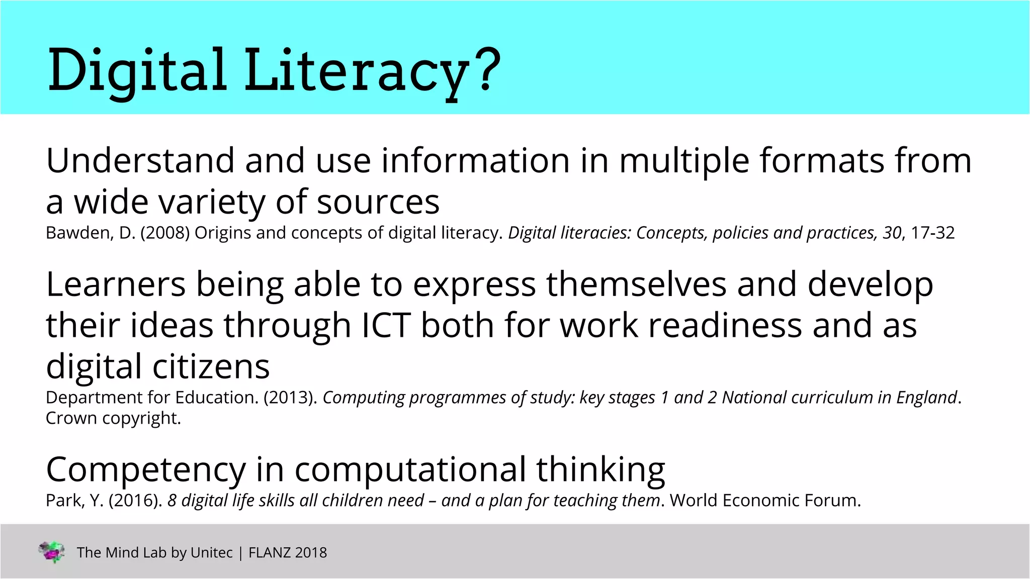 Digital fluency and the entitlement curriculum flanz | PPTX | Computer ...