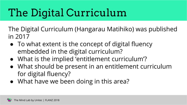 Digital fluency and the entitlement curriculum flanz | PPTX | Computer ...