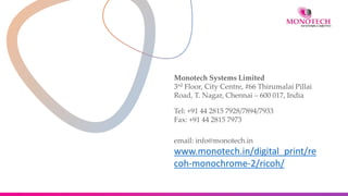 Digital Foiling Machine | Digital Printing Press | Monotech Systems | PPT