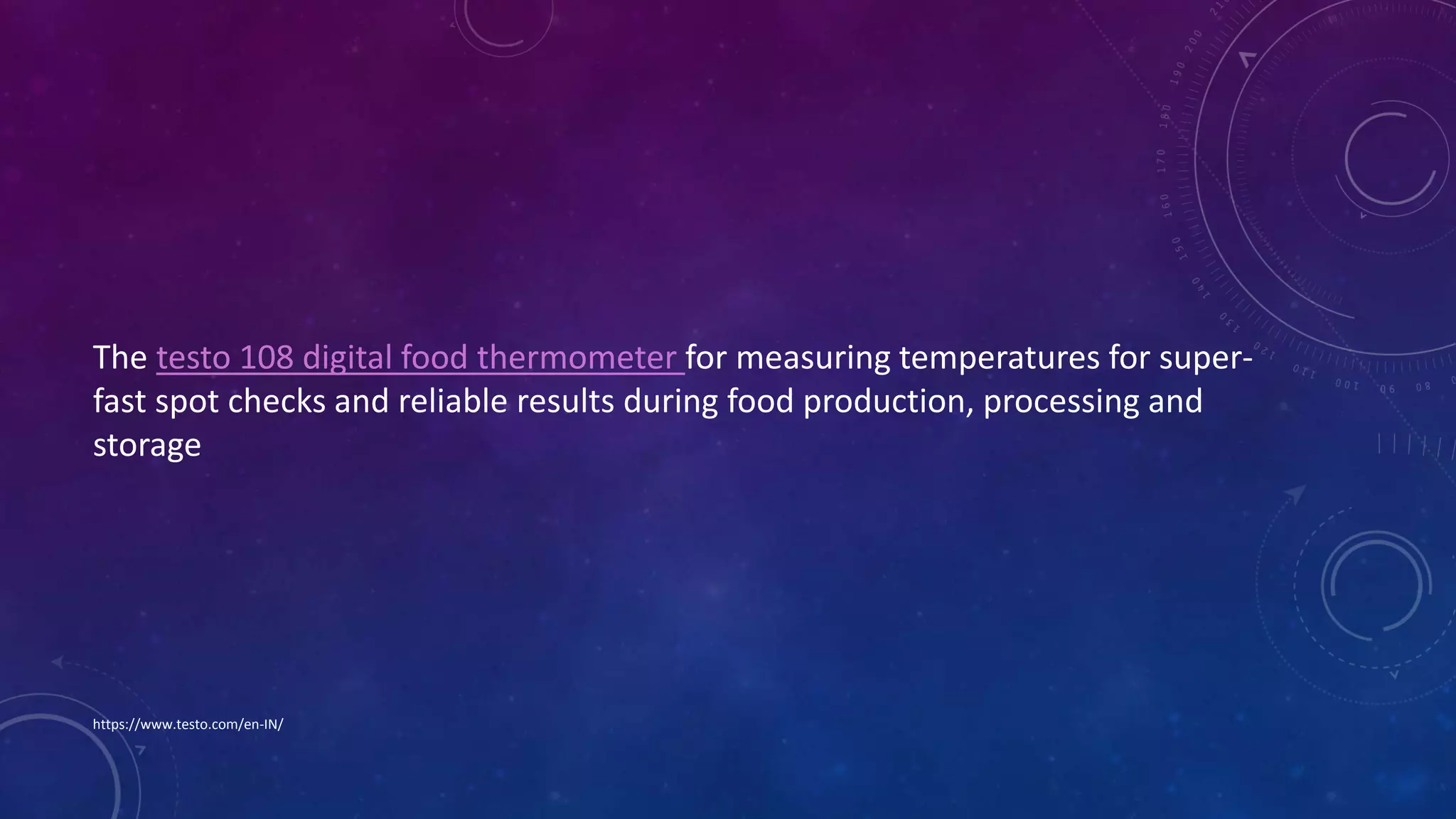 Digital Food Thermometer for Measuring Temperature | PPTX