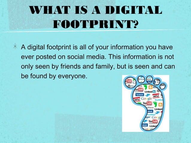 Digital Footprint | ODP | Internet | Computing