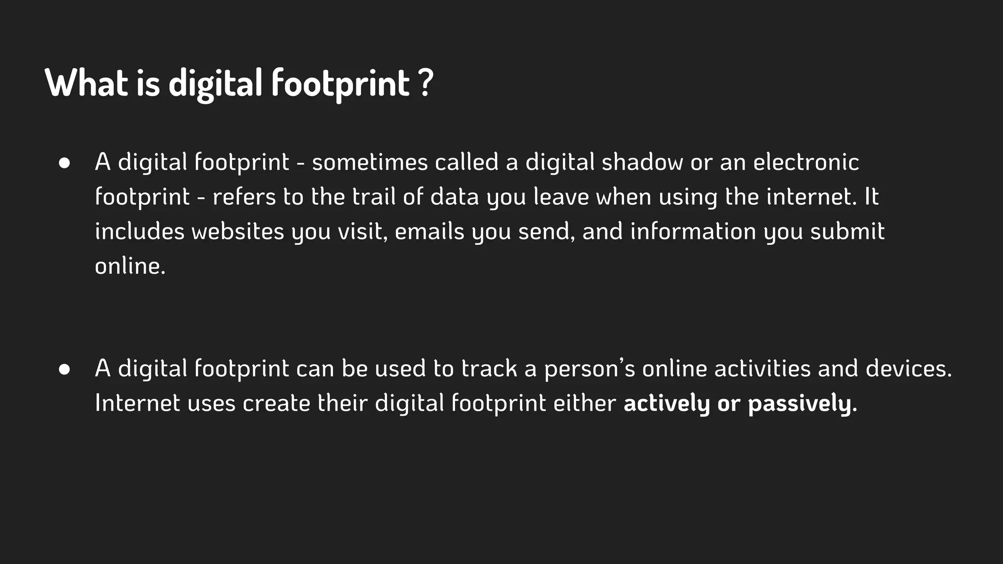 Digital Footprint | PPTX