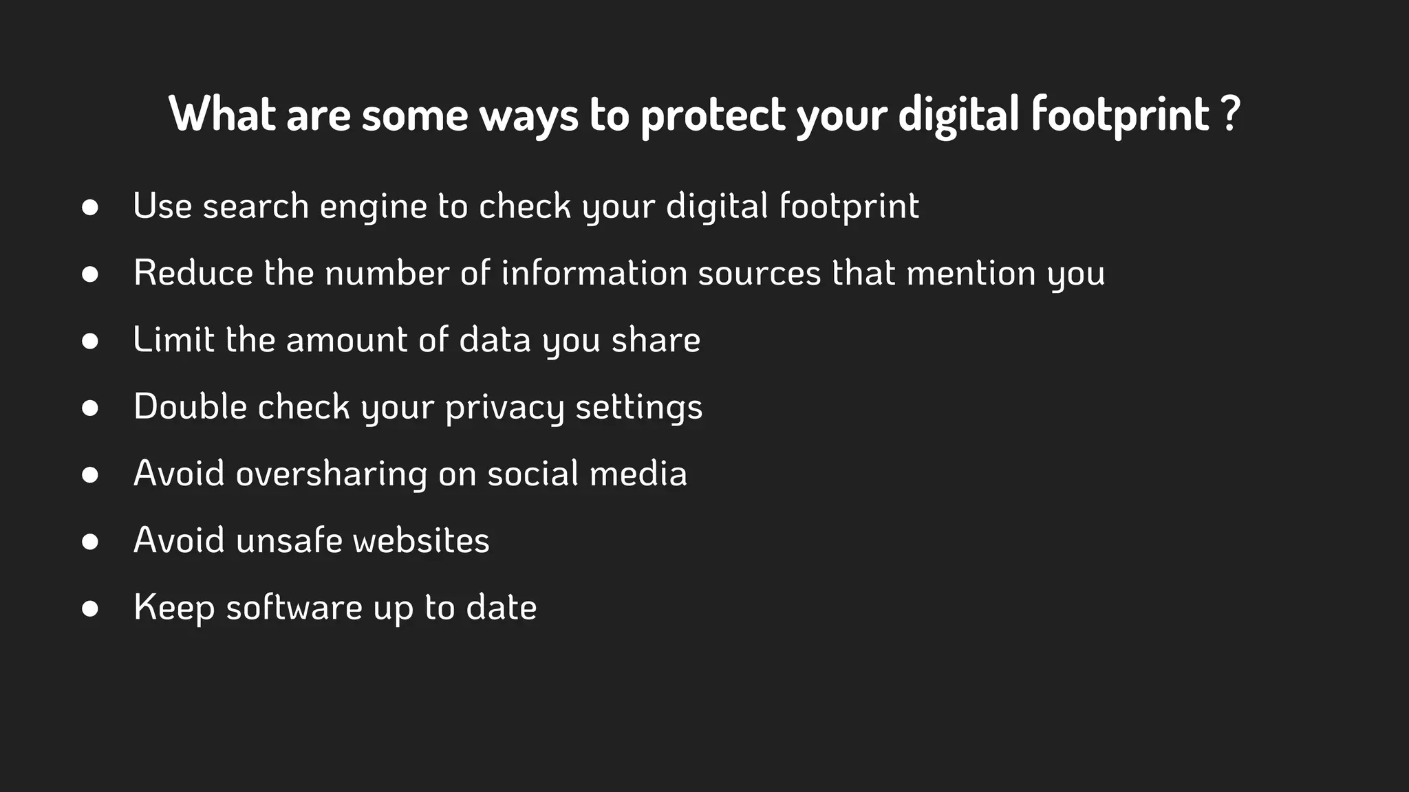 Digital Footprint | PPTX