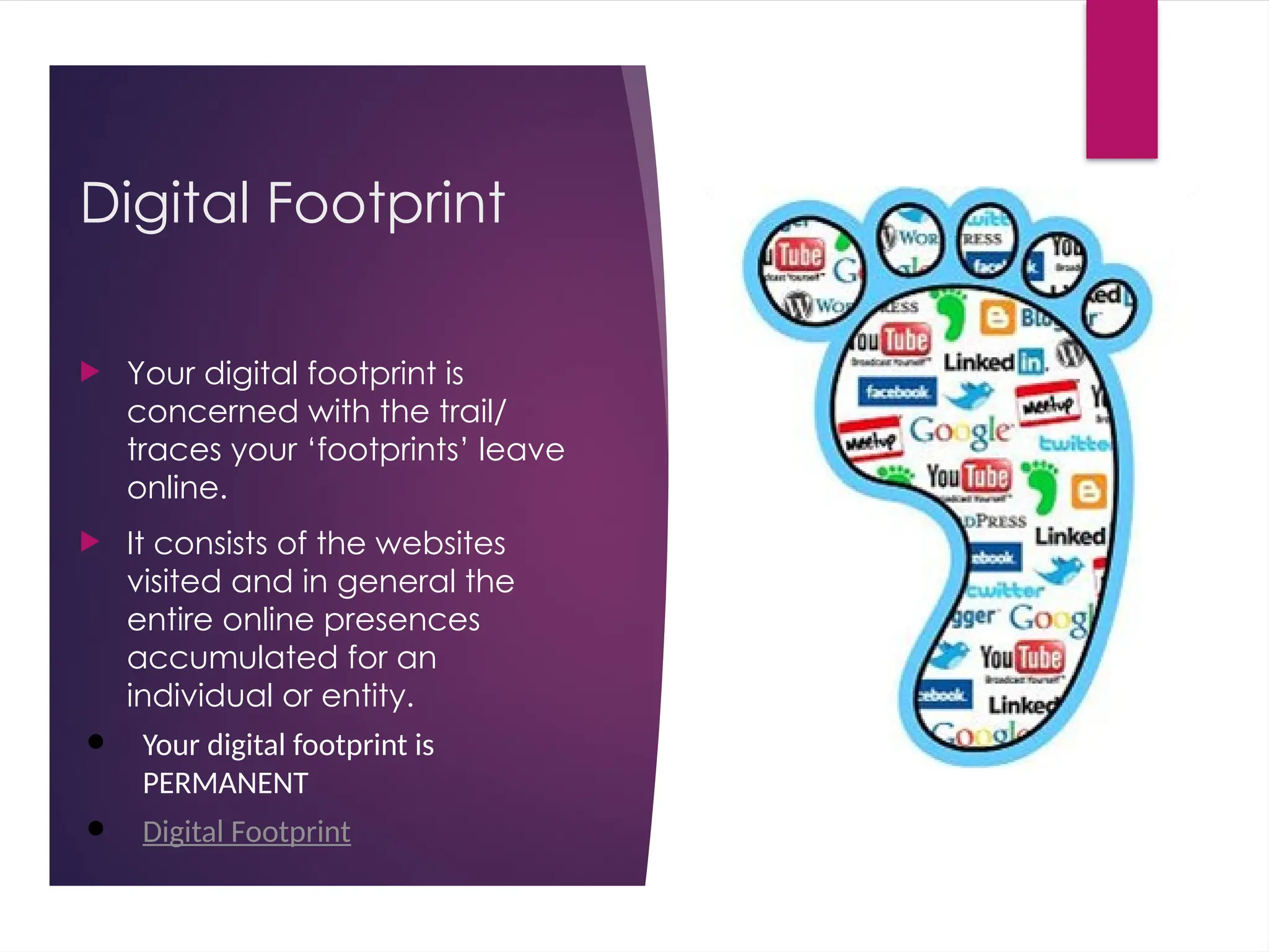 Digital footprint the fundamentals' to know | PPTX
