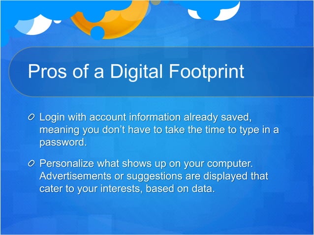 Digital footprint by claire de martin | PPTX | Internet for Beginners | Internet