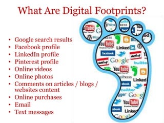 Managing One's Digital Footprint | PPTX