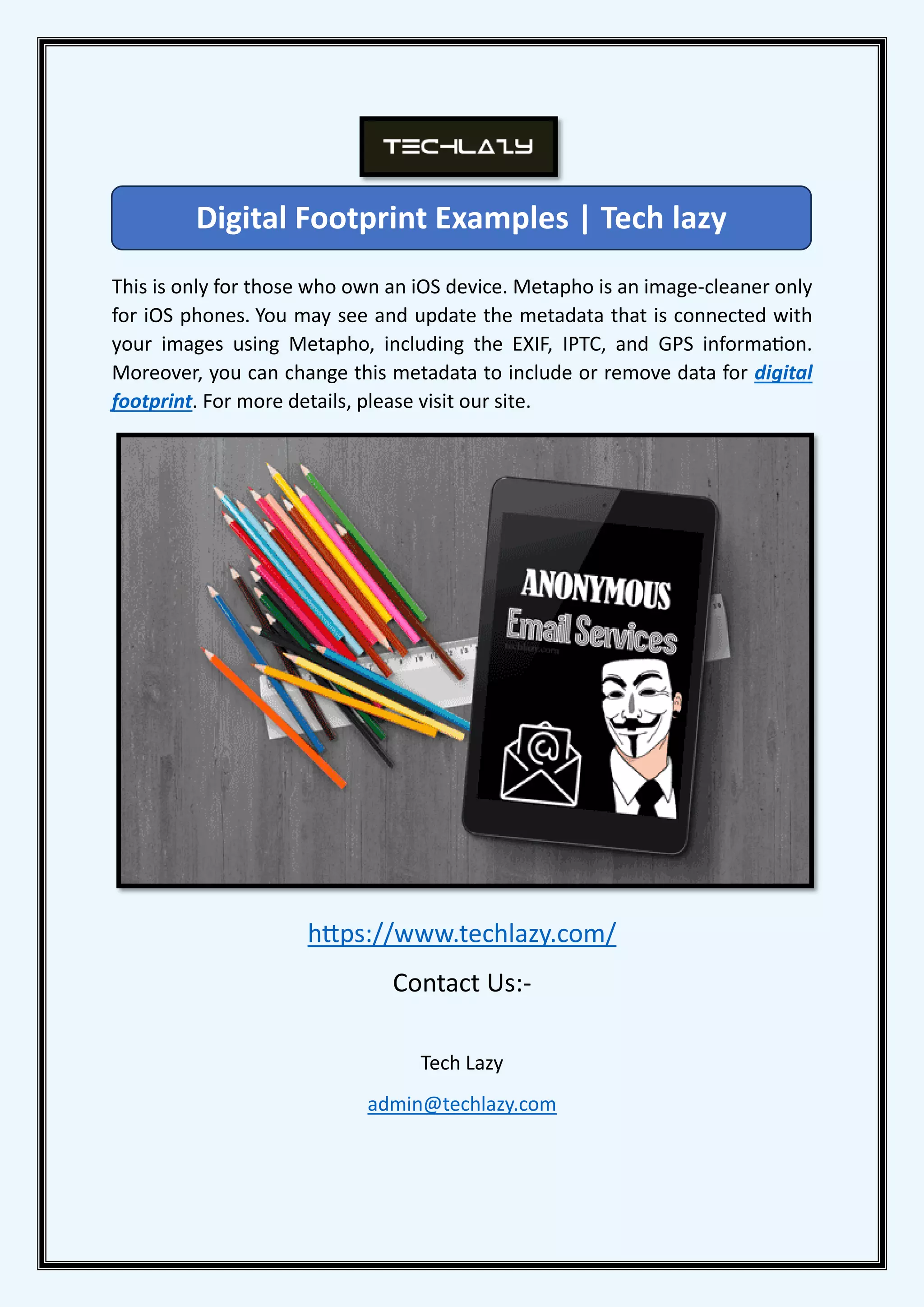 Digital Footprint Examples | PDF