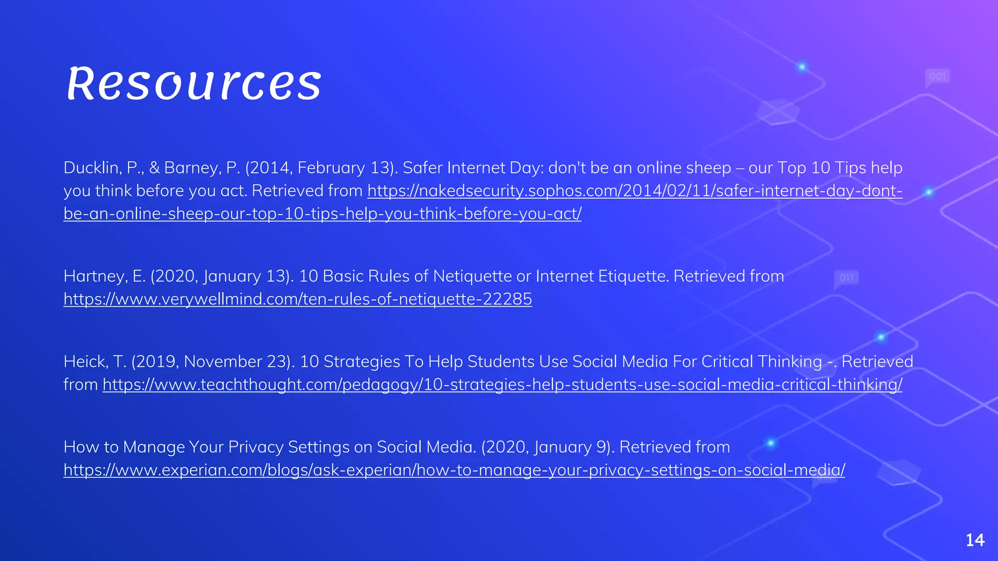 Digital Footprint Management Plan 543 | PPT