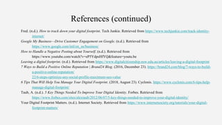 Managing Your Digital Footprint | PPTX