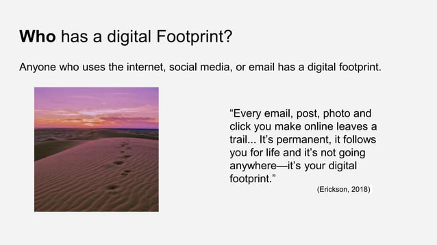 Managing Your Digital Footprint | PPTX | Social Networking | Internet